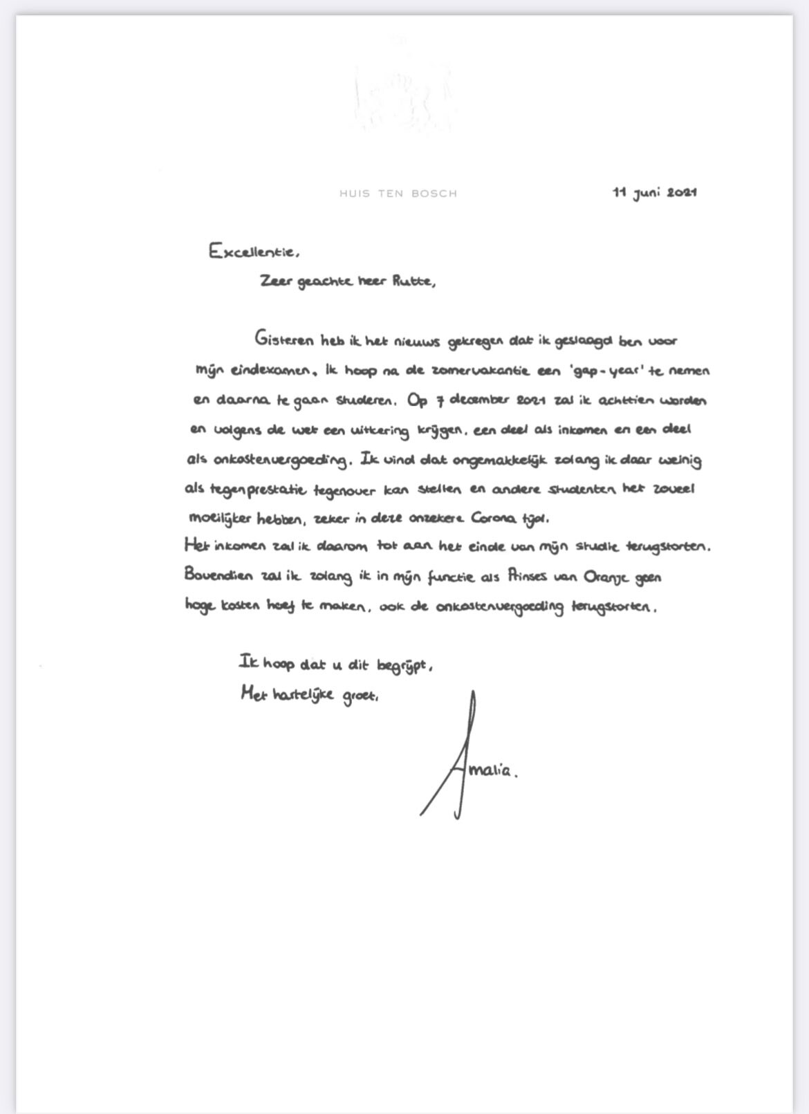 Erwin Olaf tot tranen toe geroerd door brief Amalia