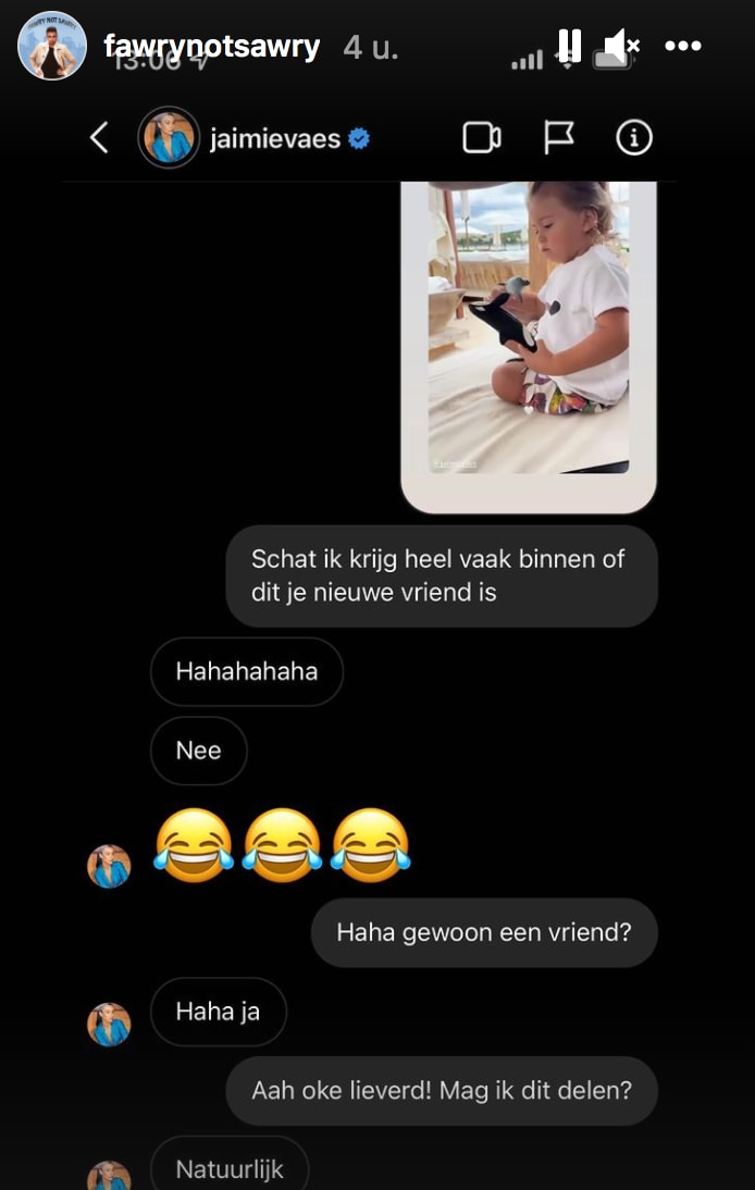 Jaimie Vaes reageert op gerucht over nieuwe vriend