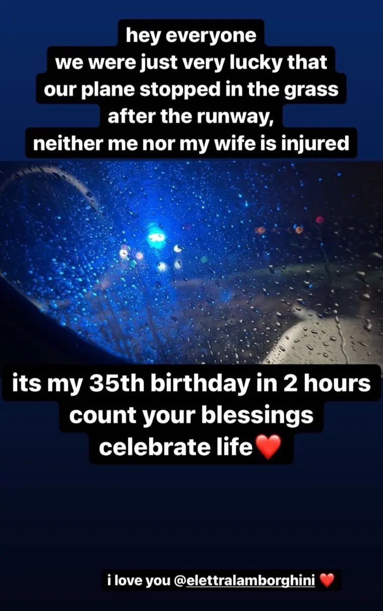 Afrojack en zijn vrouw Elettra Lamborghini raken met privévliegtuig van ...