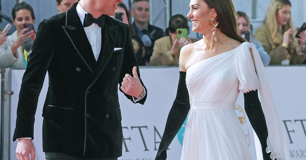 William en Catherine voor het eerst weer op de rode loper van BAFTA's