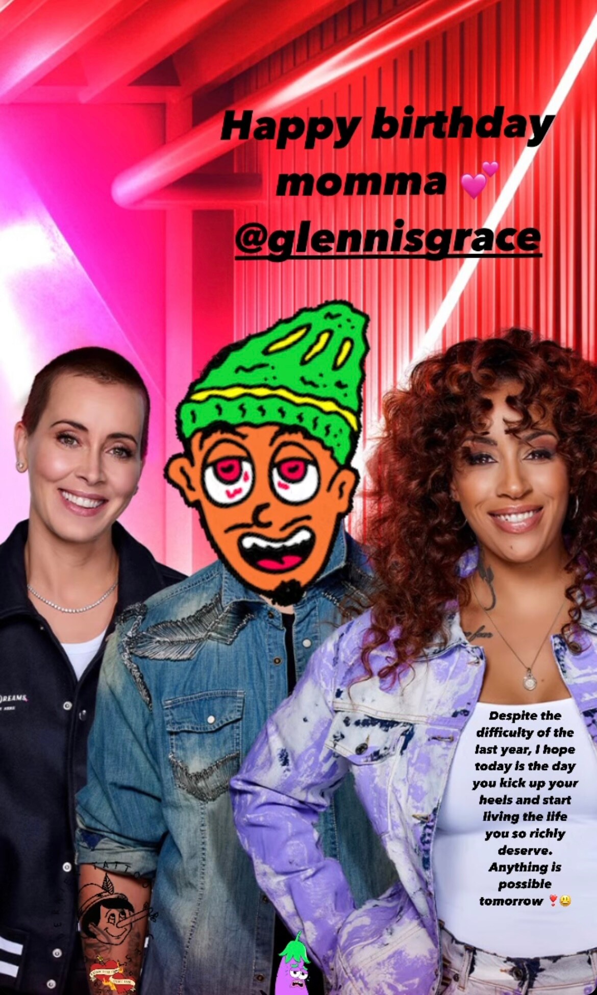 Anouk steunt Glennis op haar verjaardag, maar haalt ook uit naar Waylon