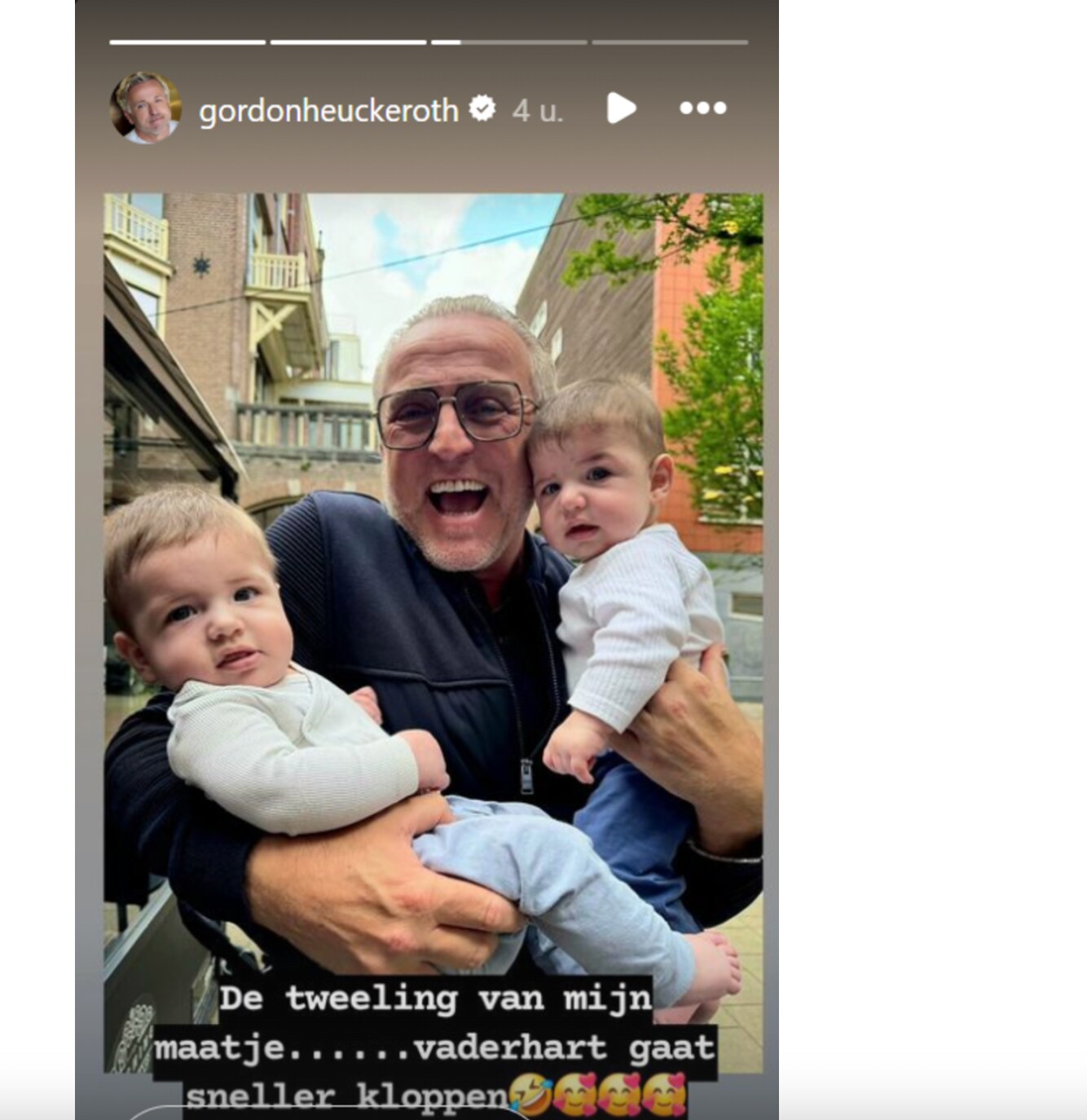 Gordon op een roze wolk: 'Vaderhart gaat sneller kloppen’