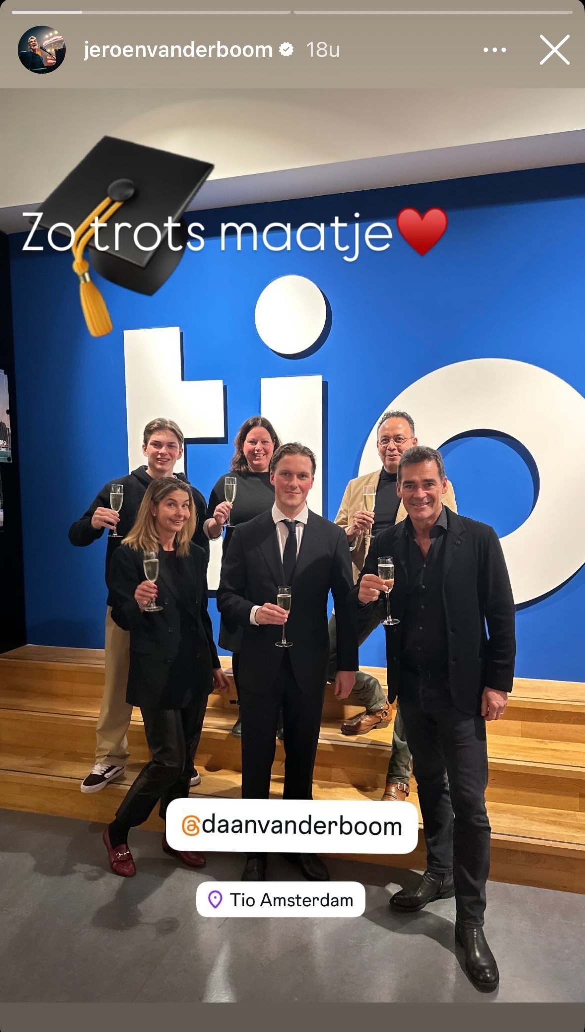 Grote mijlpaal voor zoon Jeroen van der Boom: 'Zo trots maatje'