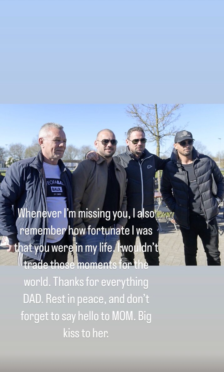 Vader Wesley Sneijder overleden