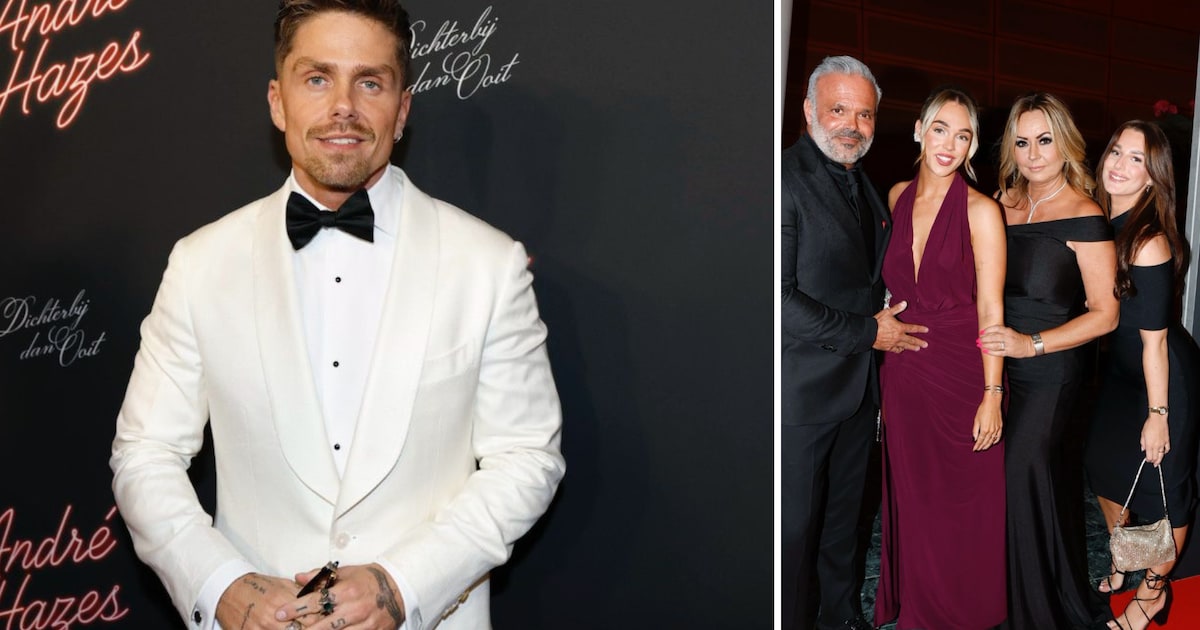 Noa Braaf steunt André Hazes tijdens emotionele première