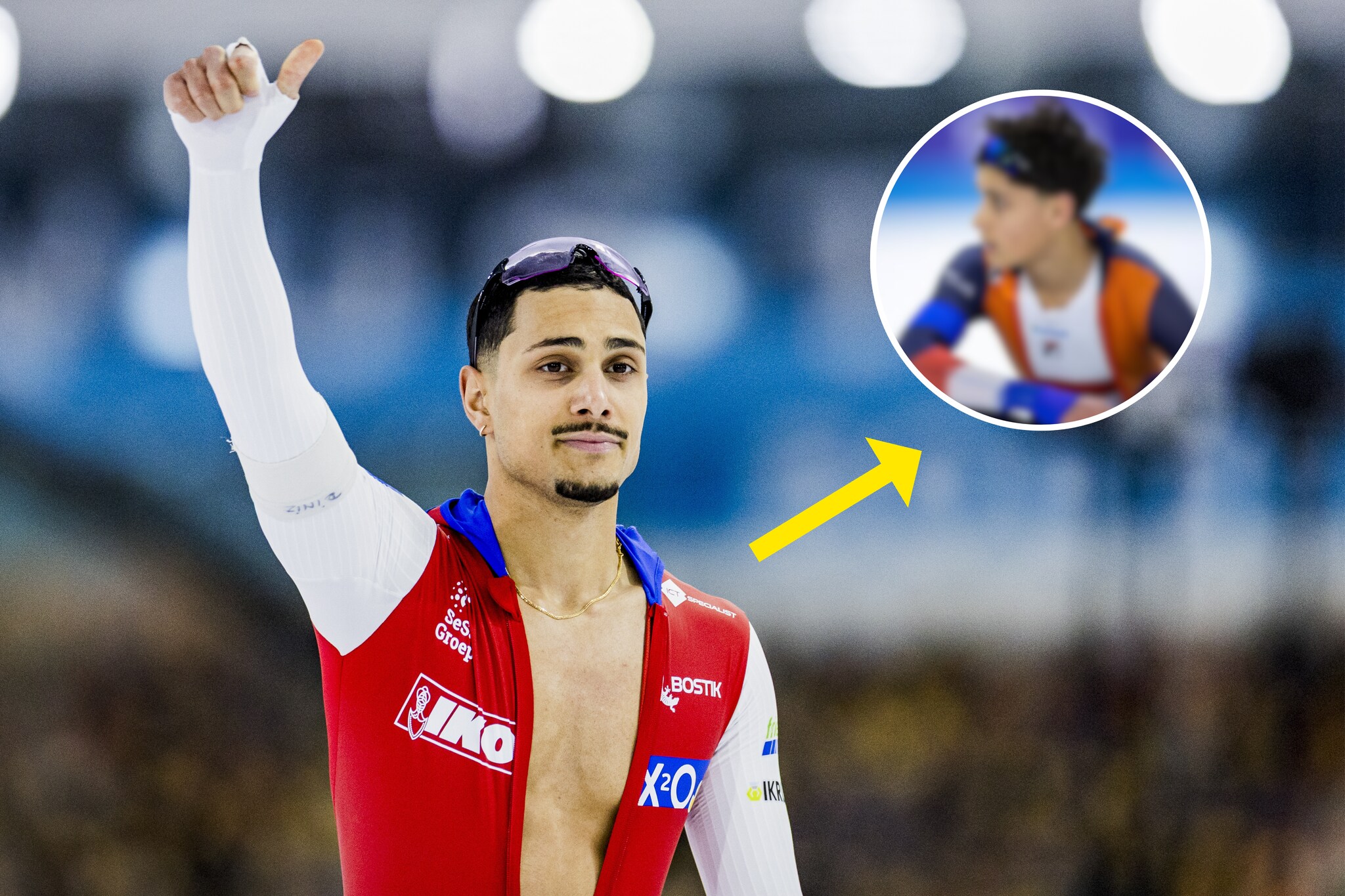 Dít is de sportbroer van olympisch schaatser Sebas Diniz