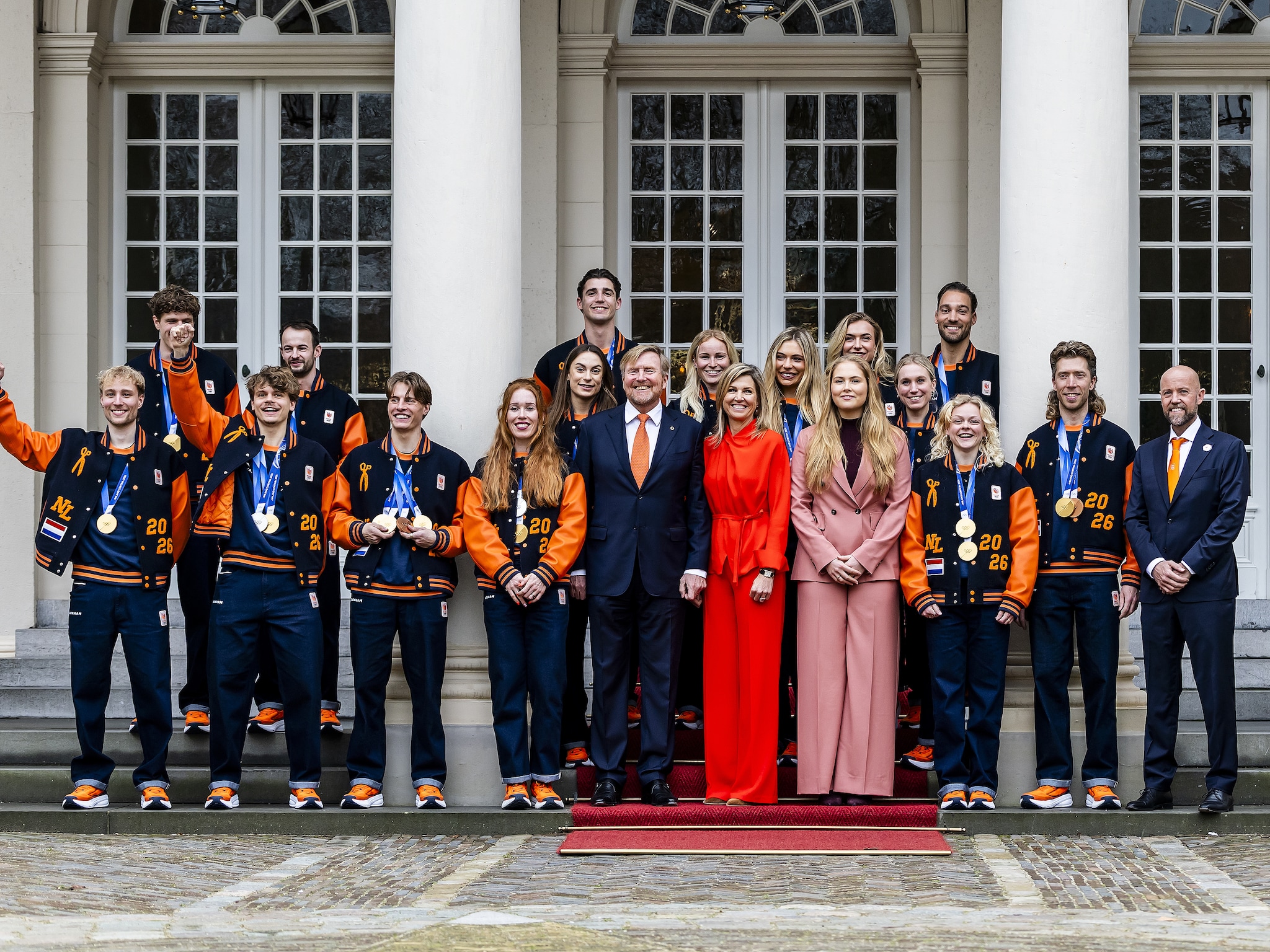 Koningspaar steekt olympische sporters hart onder de riem